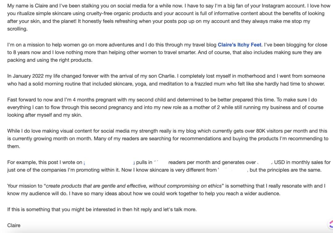 Influencer Outreach - Pitching Email Examples That Work