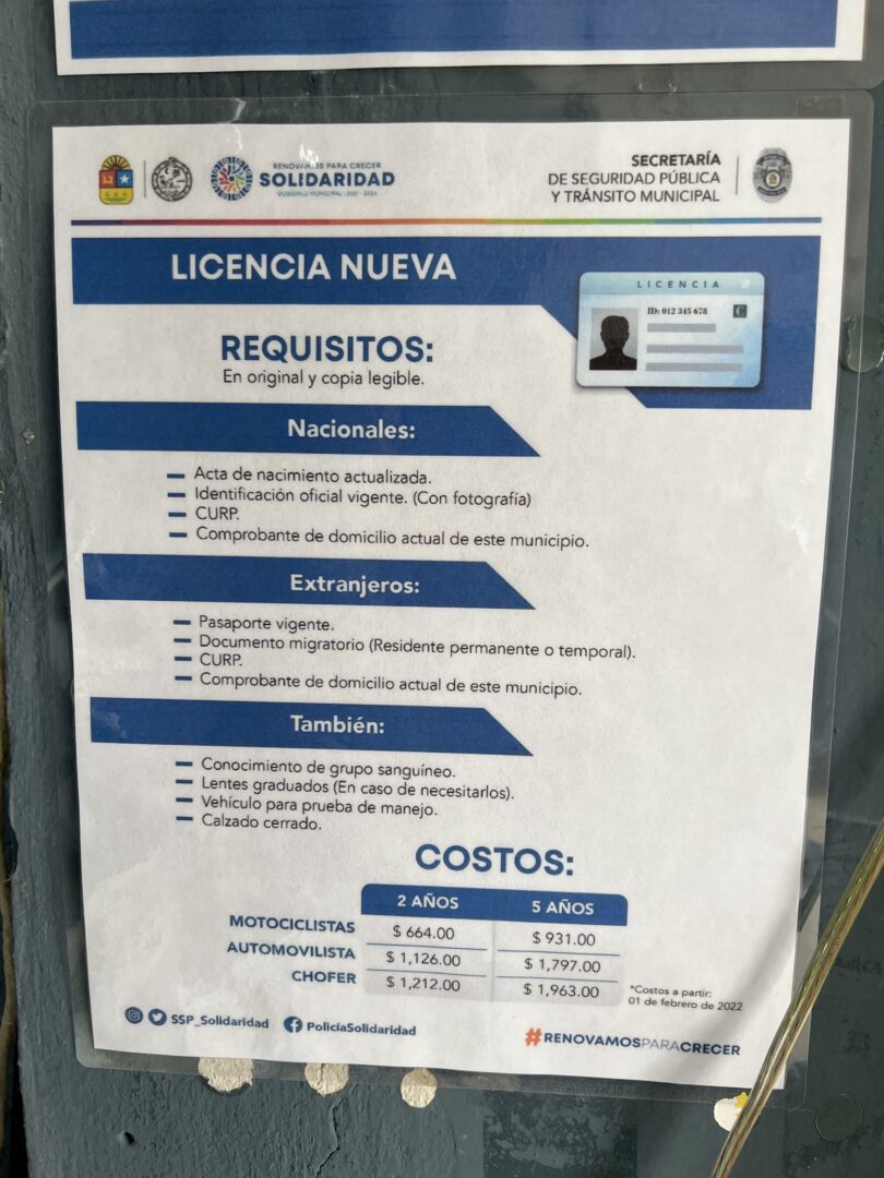 How To Get A Mexican Drivers License In Playa del Carmen in 2024